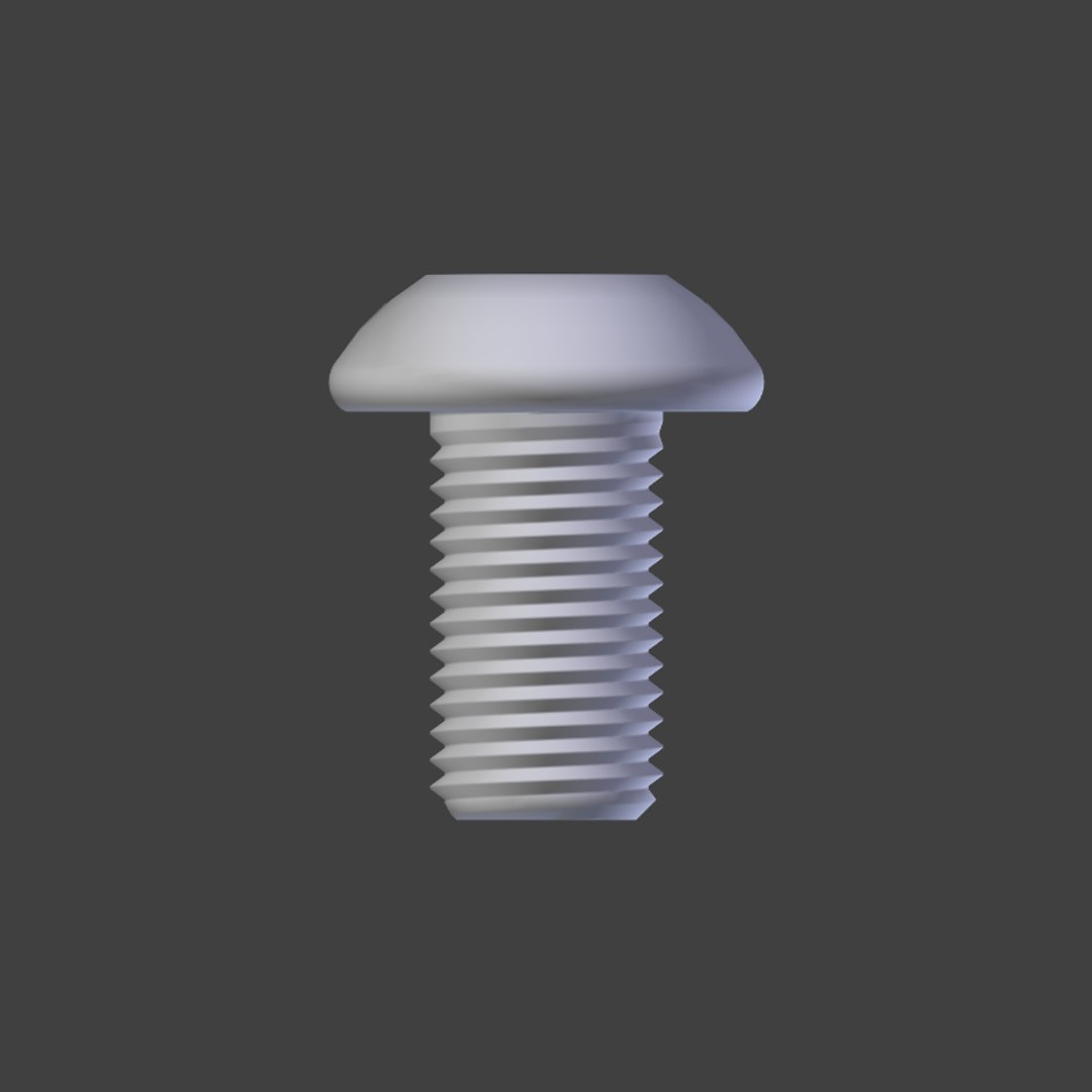 Metal Bolt Screw 3d 3ds
