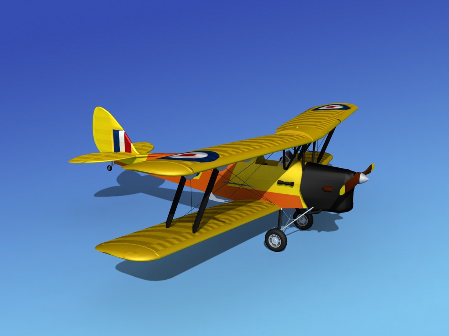 tiger moth 3d model