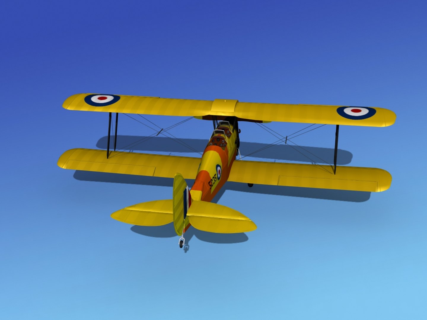 tiger moth 3d model