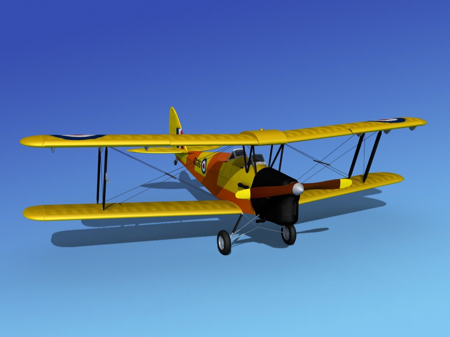 tiger moth 3d model