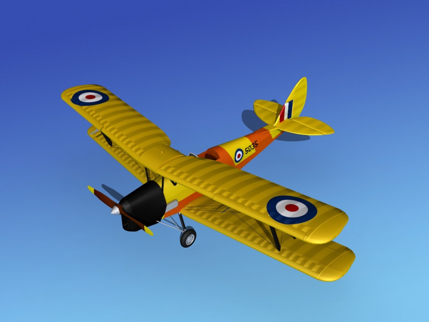tiger moth 3d model