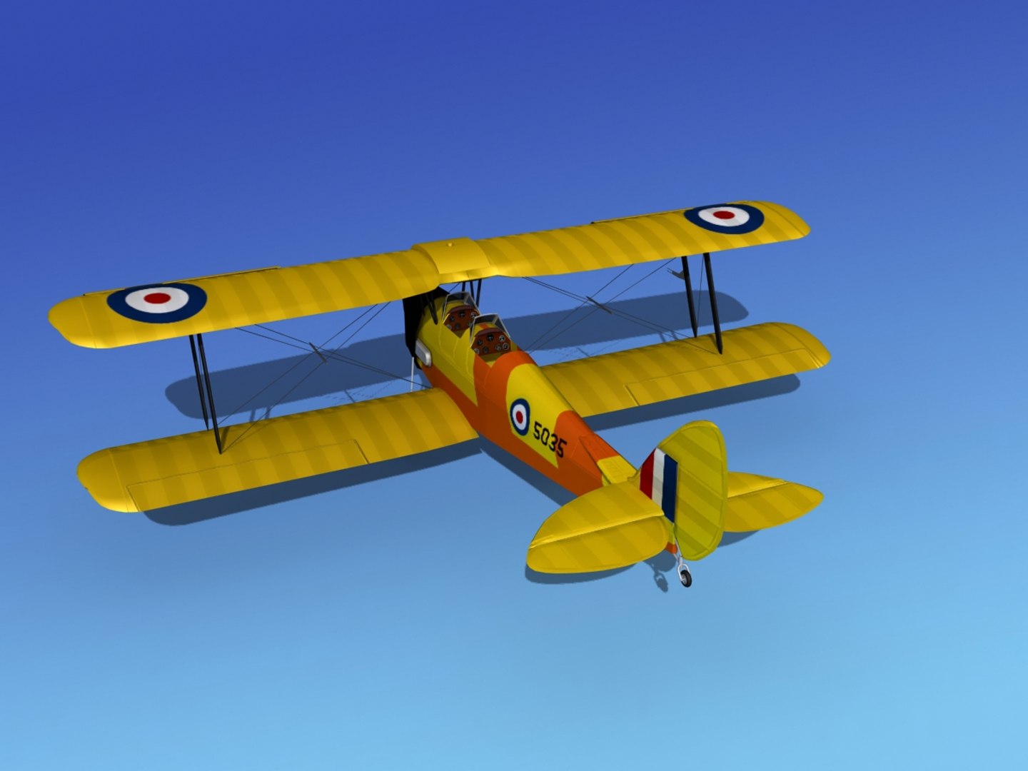 tiger moth 3d model