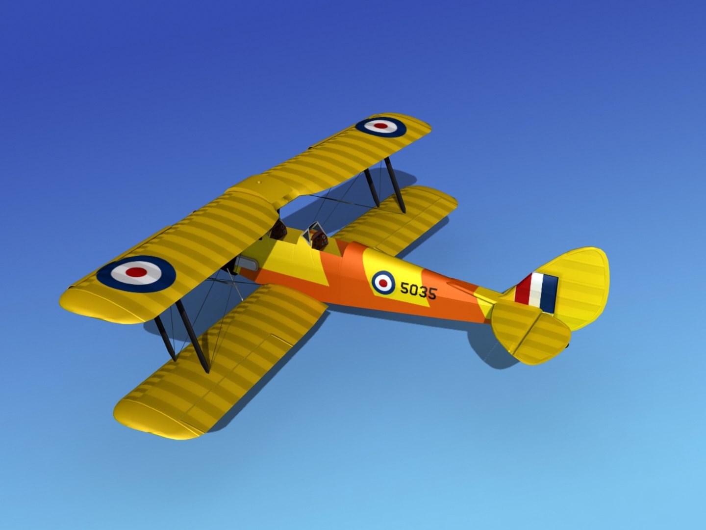 tiger moth 3d model