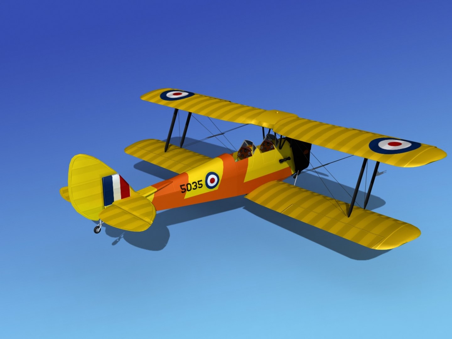 tiger moth 3d model