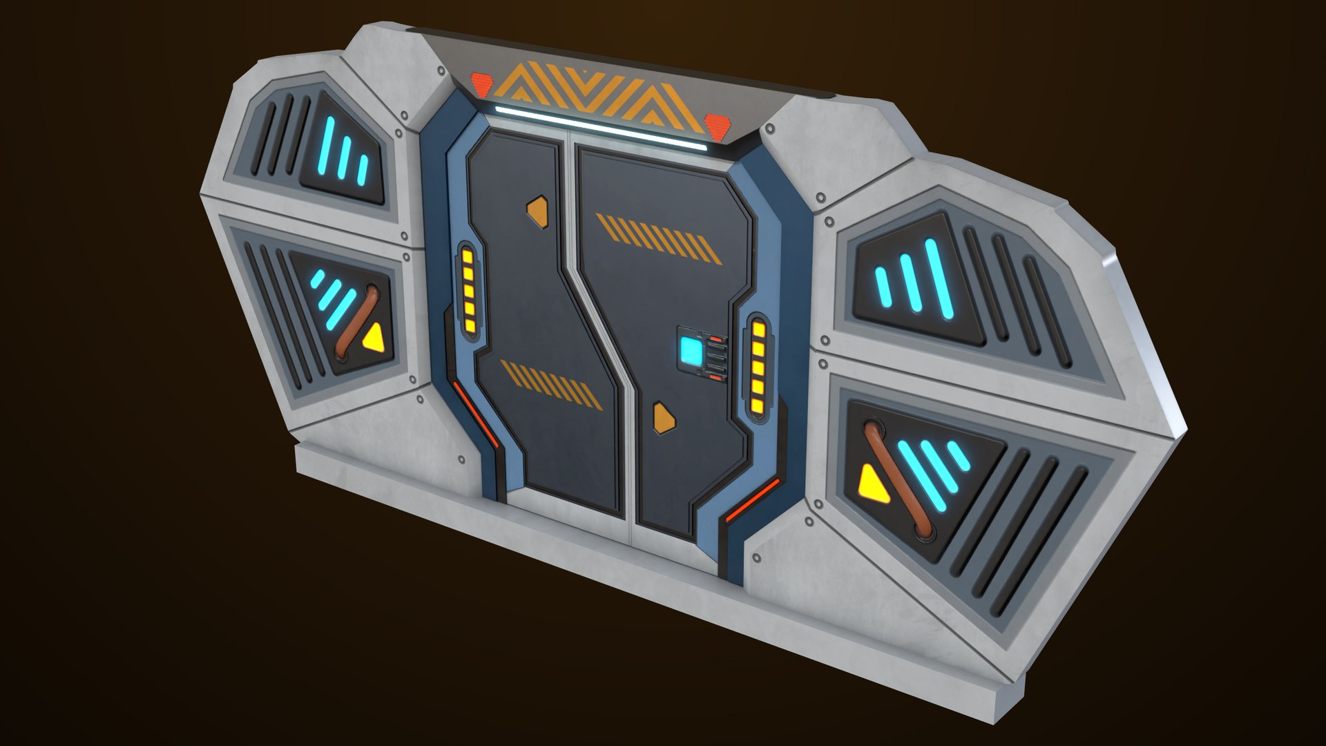 Sci Fi Door 02 All PBR Unity UE Textures Included 3D Model - TurboSquid ...