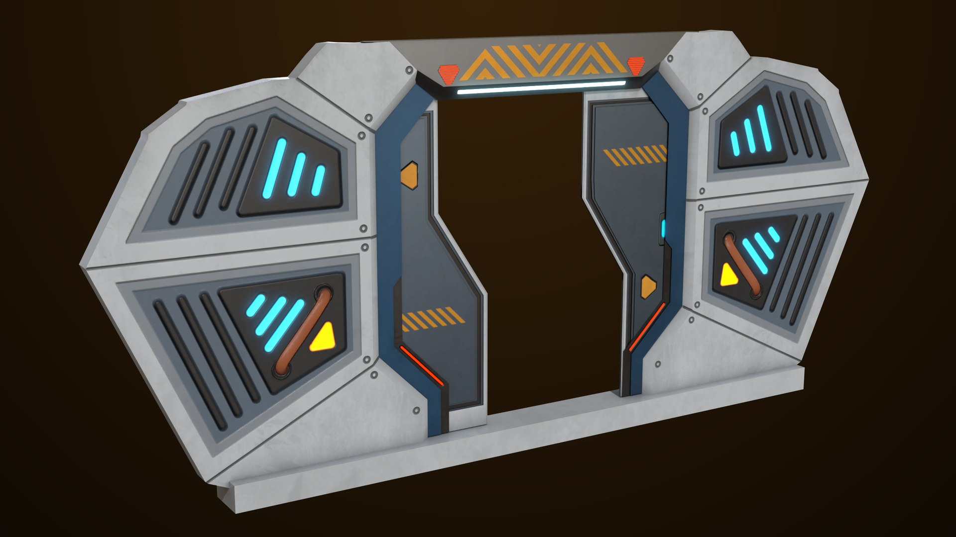 Sci Fi Door 02 All PBR Unity UE Textures Included 3D Model - TurboSquid ...