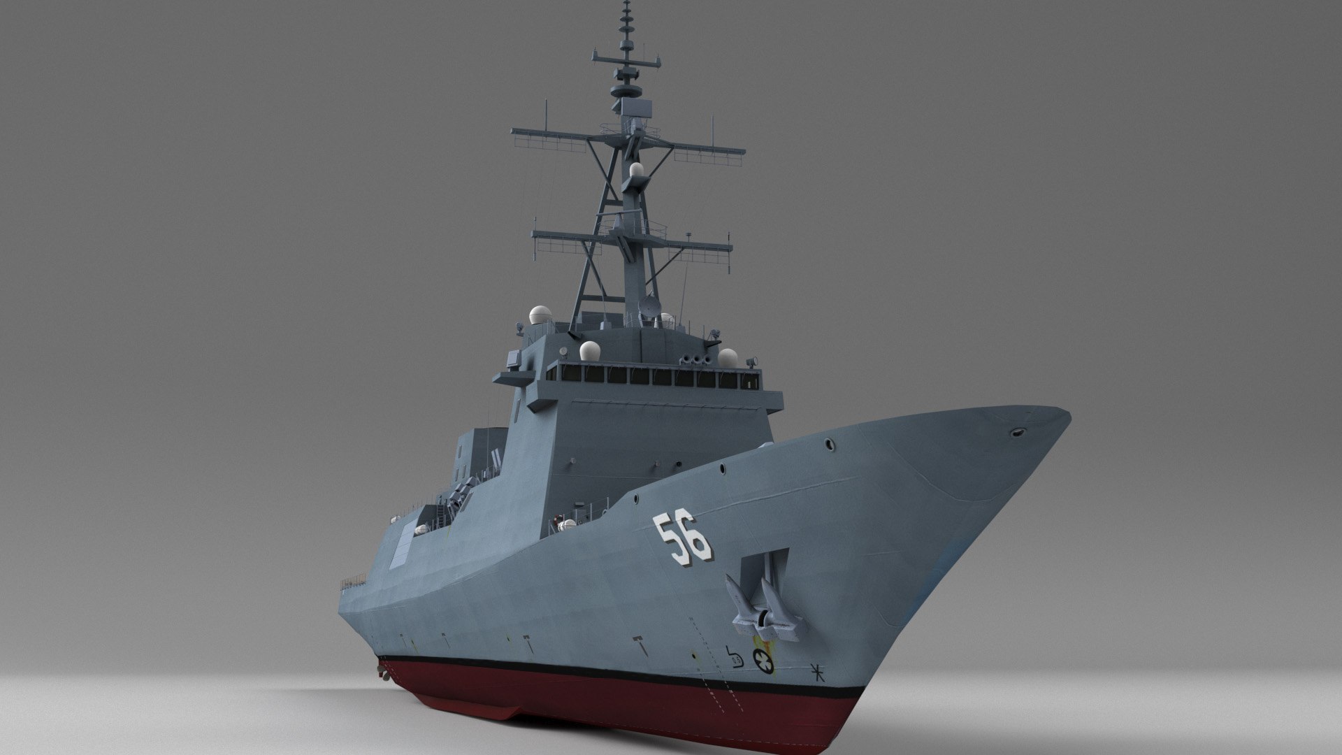 Navy generation frigate ffg 3D - TurboSquid 1569947