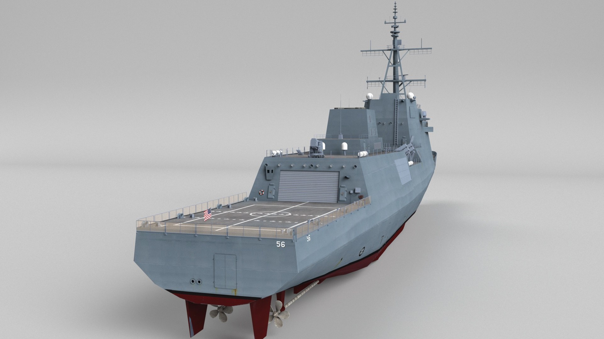 Navy generation frigate ffg 3D - TurboSquid 1569947