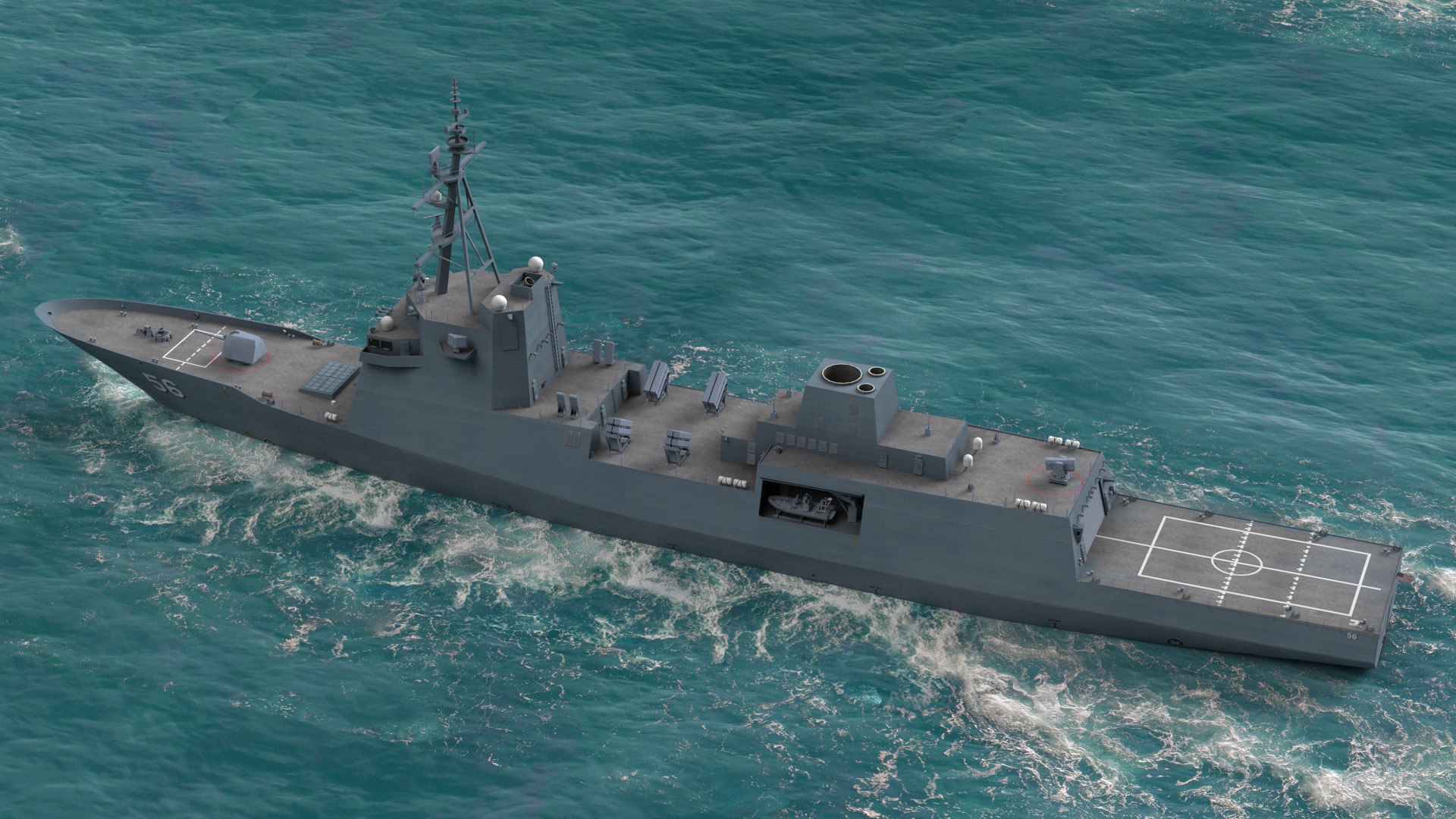 Navy generation frigate ffg 3D - TurboSquid 1569947