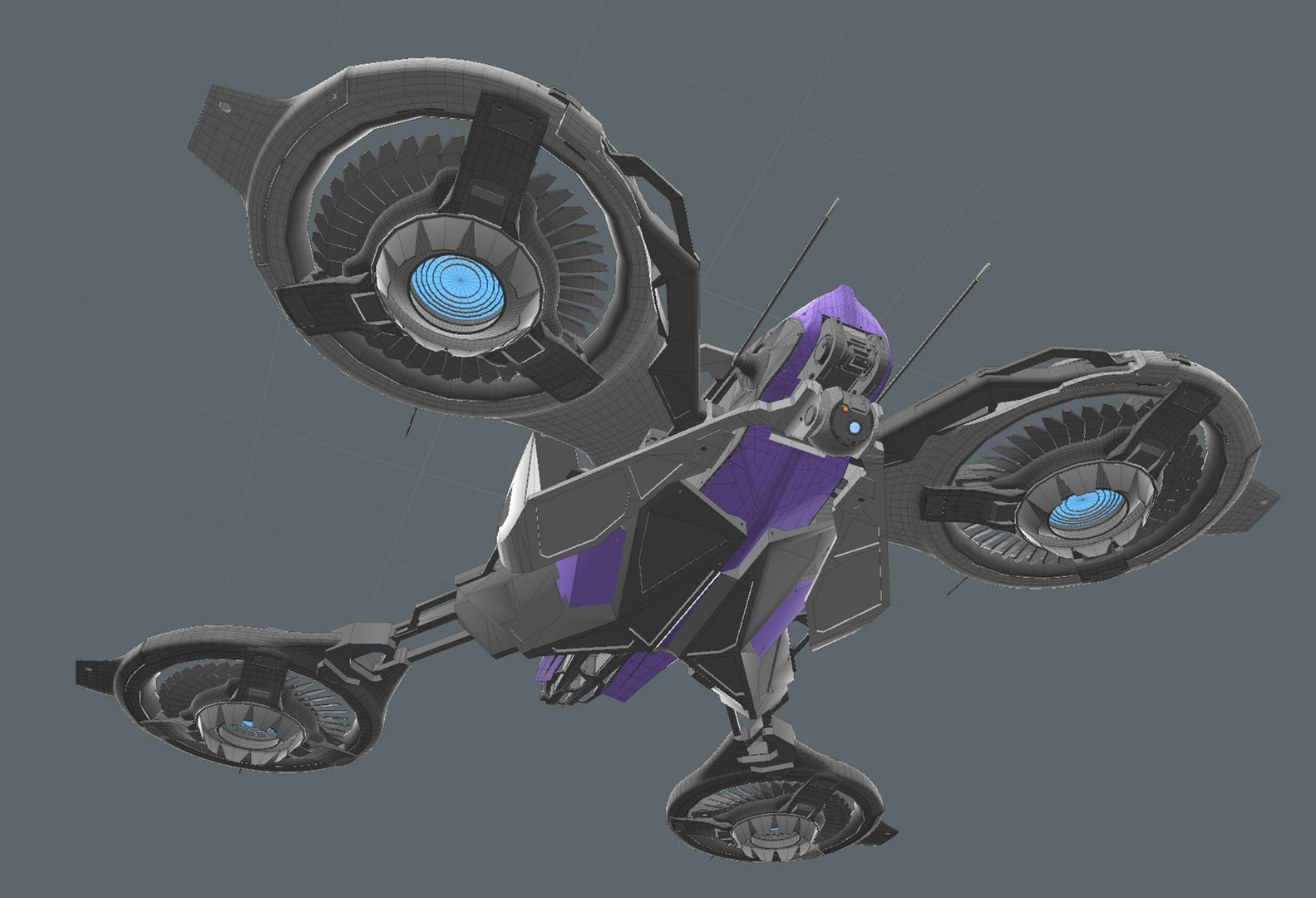 3D concept drone model - TurboSquid 1508426