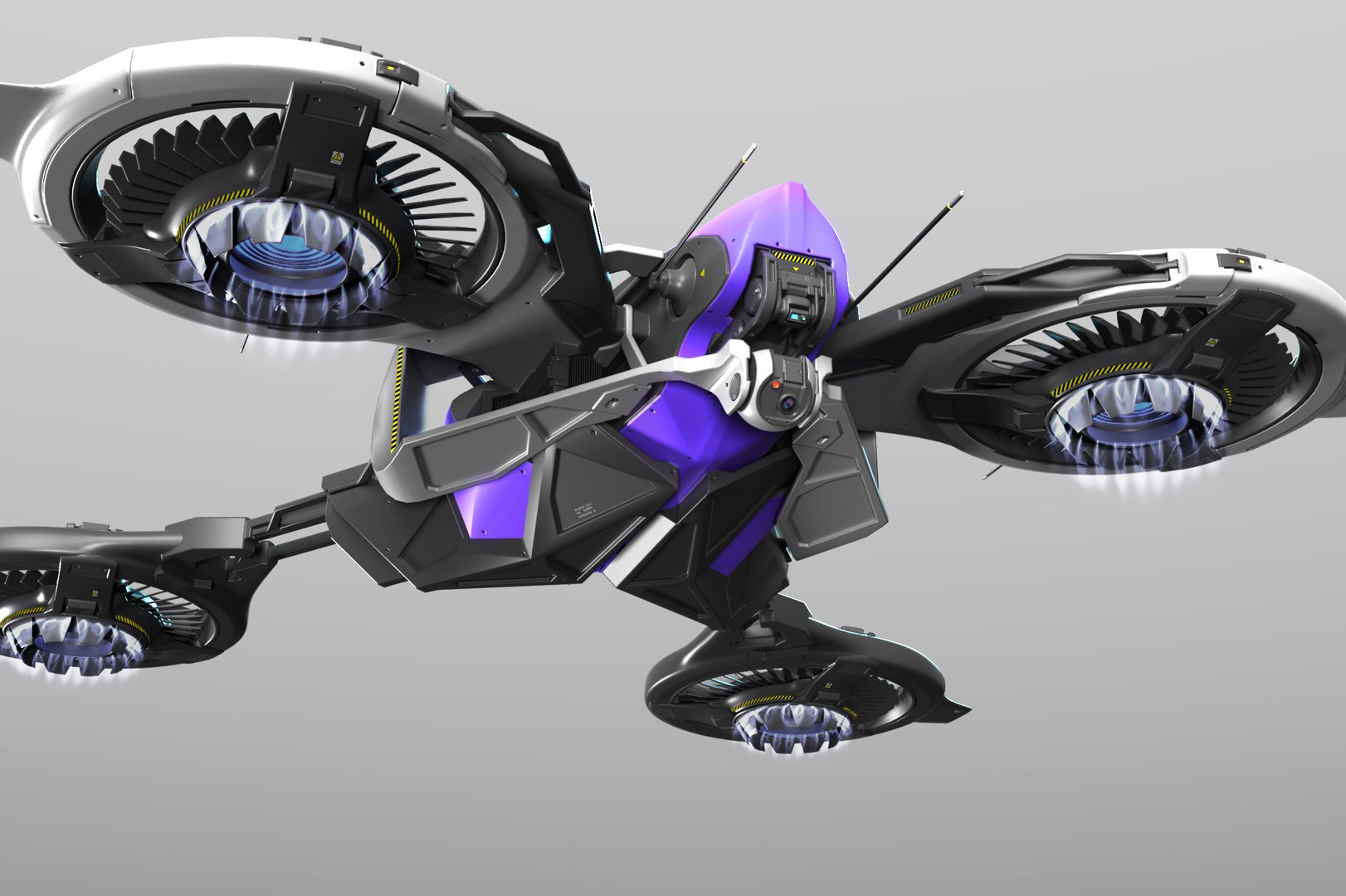 3D Concept Drone Model - TurboSquid 1508426