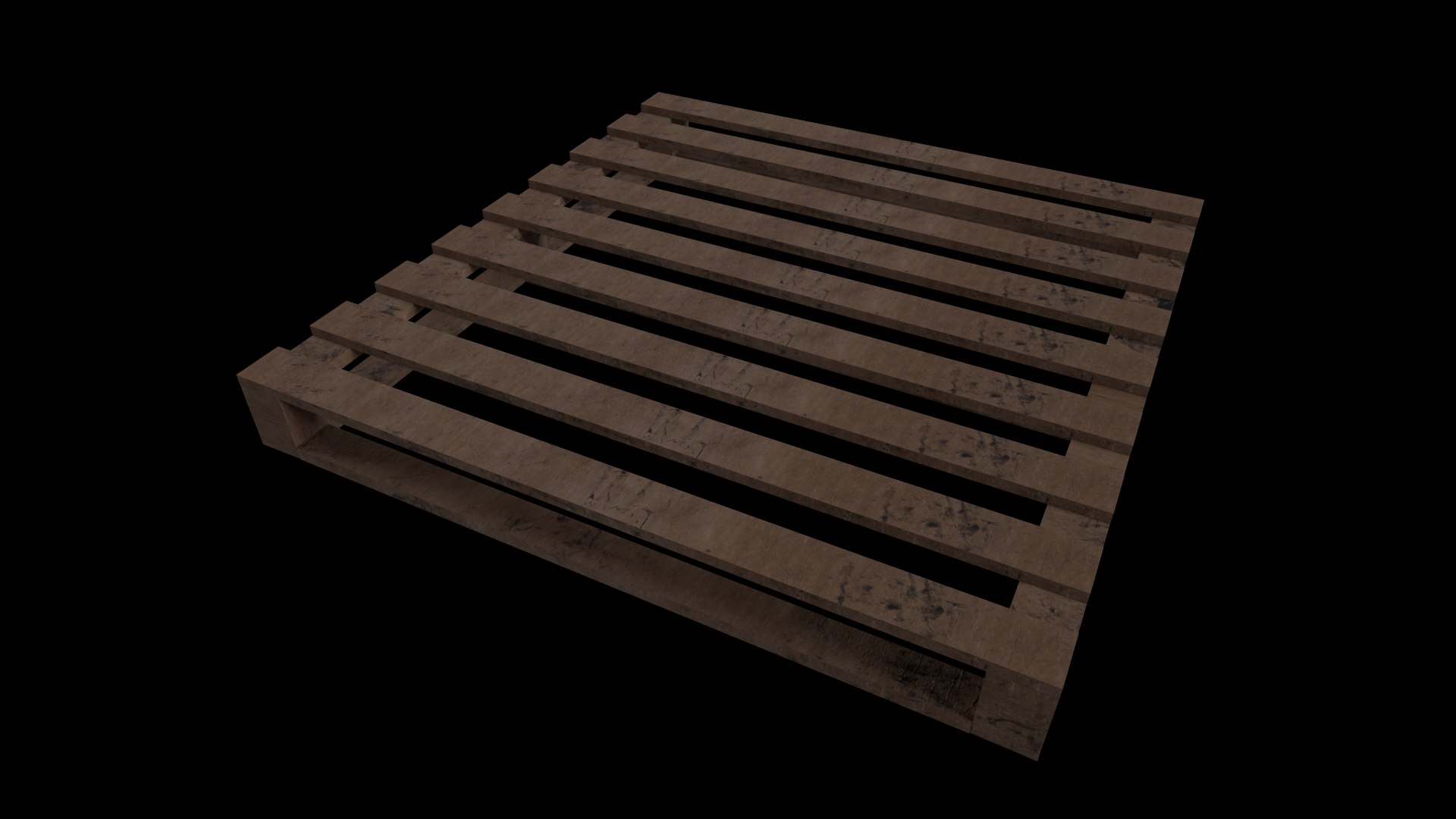 PBR Wooden Pallet Game Ready Low Poly 3D Model 3D model - TurboSquid ...