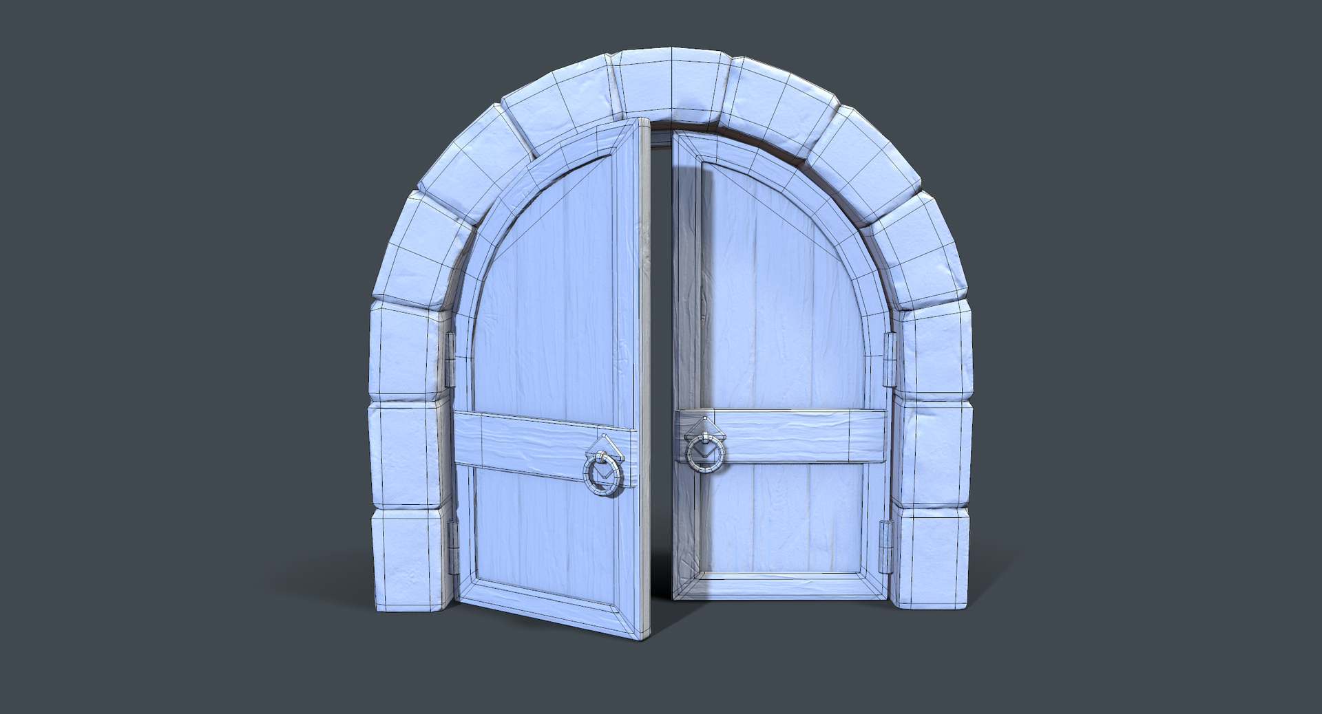 Ready Arched Door 3D Model - TurboSquid 1449368