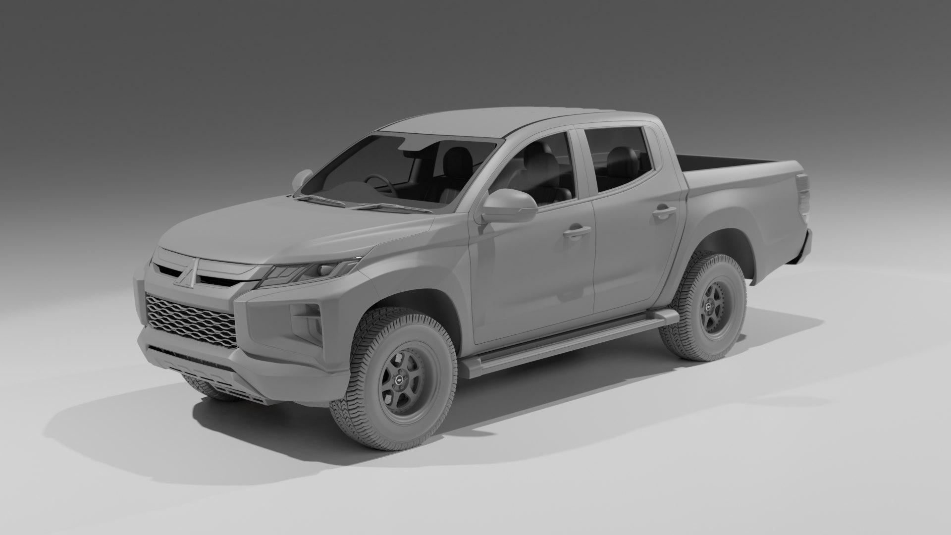Mitsubishi Triton 2020 3D Model - TurboSquid 1835292