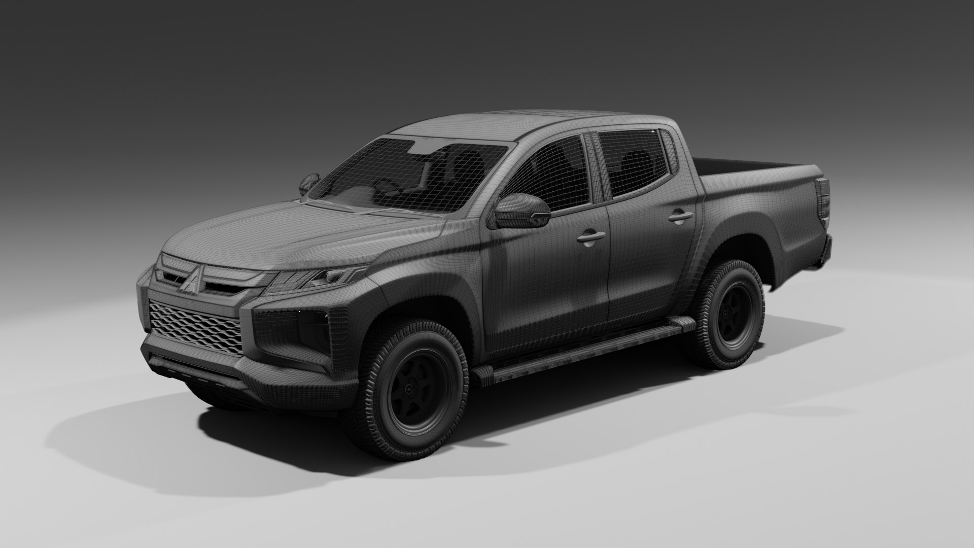 Mitsubishi Triton 2020 3D Model - TurboSquid 1835292