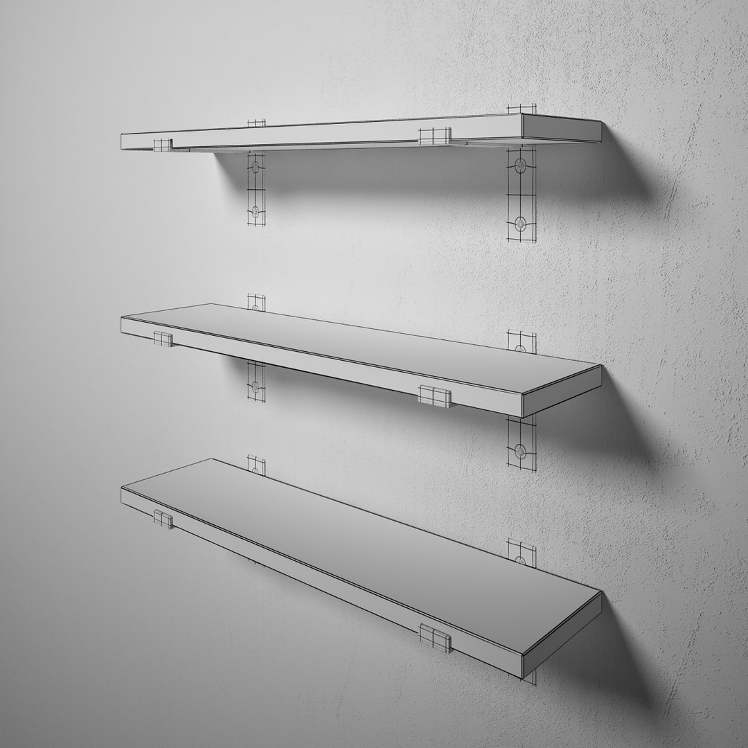 Shelf Shelves Designed 3D - TurboSquid 1247989