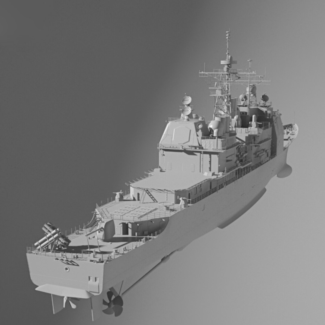 3D Ticonderoga Ticonderoga-class Class - TurboSquid 1402608