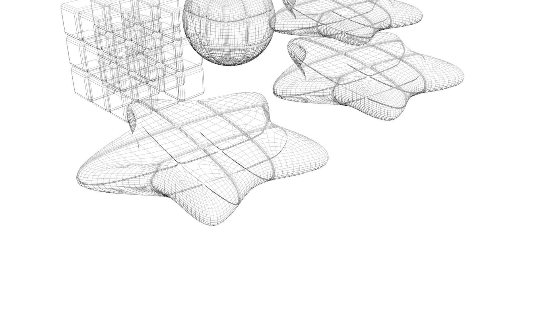 3D Different Shapes of Rubik's Cube Set - TurboSquid 1725623