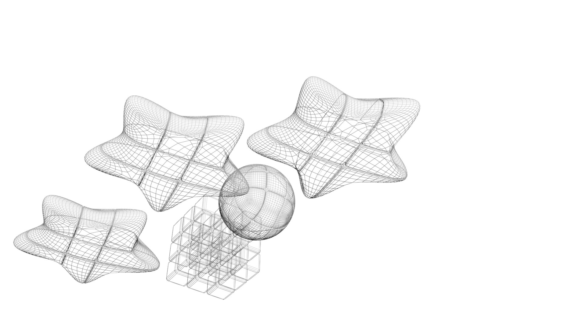 3D Different Shapes of Rubik's Cube Set - TurboSquid 1725623