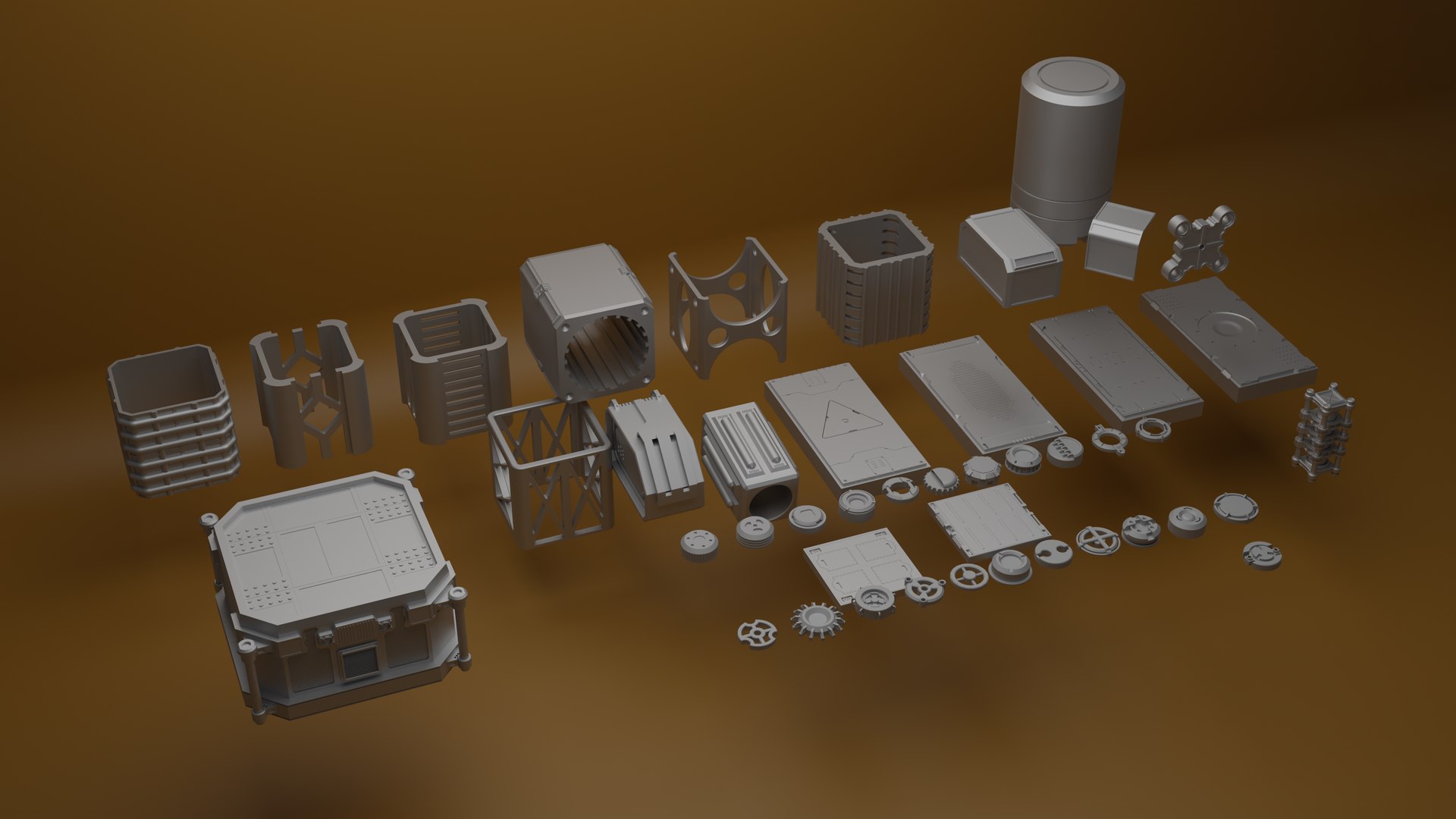 Set Pieces 3D Model - TurboSquid 1599978