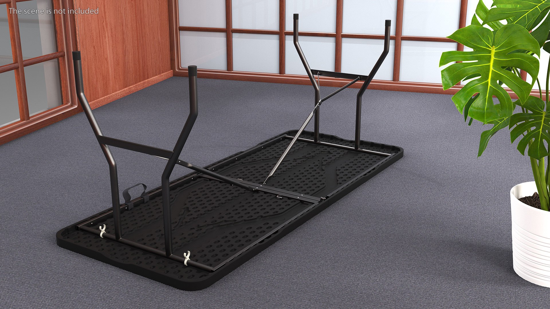 Black Economy Folding Table 3D Model - TurboSquid 2106025