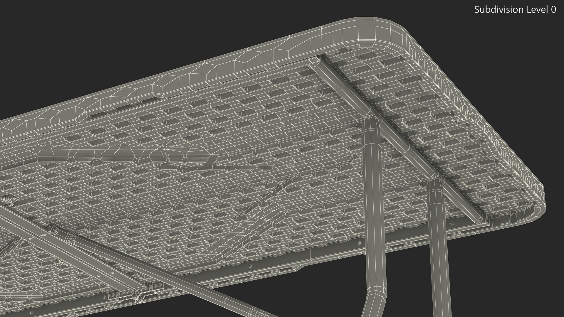 Black Economy Folding Table 3D model - TurboSquid 2106025
