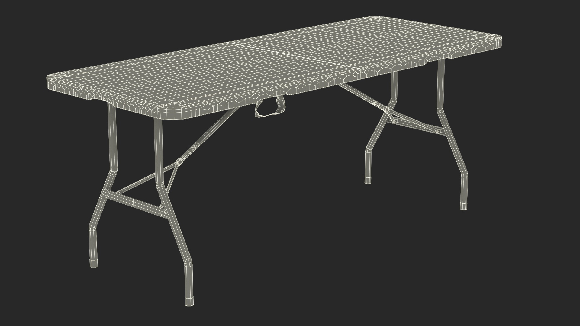 Black Economy Folding Table 3D Model - TurboSquid 2106025