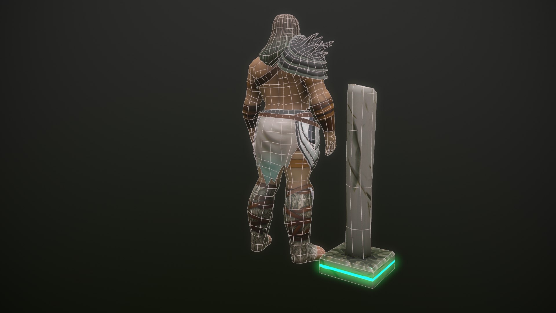 3D Male Game Character 3-4 Giant God - Low Poly - TurboSquid 2130907