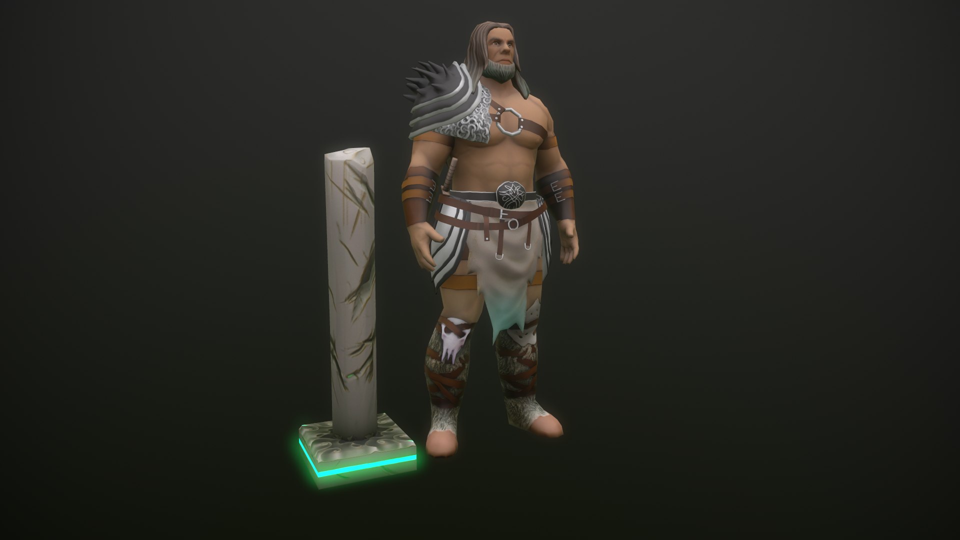3D Male Game Character 3-4 Giant God - Low Poly - TurboSquid 2130907