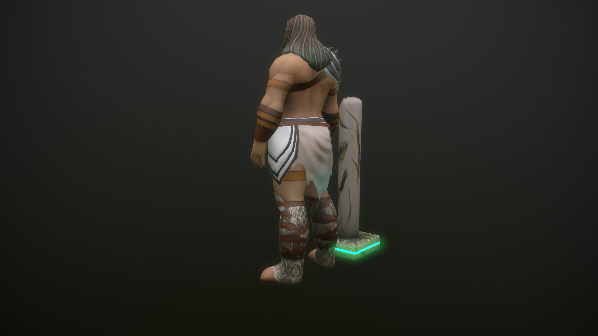3D Male Game Character 3-4 Giant God - Low Poly - TurboSquid 2130907
