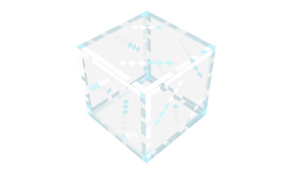 modelo 3d Bloque de vidrio de Minecraft - TurboSquid 2377389
