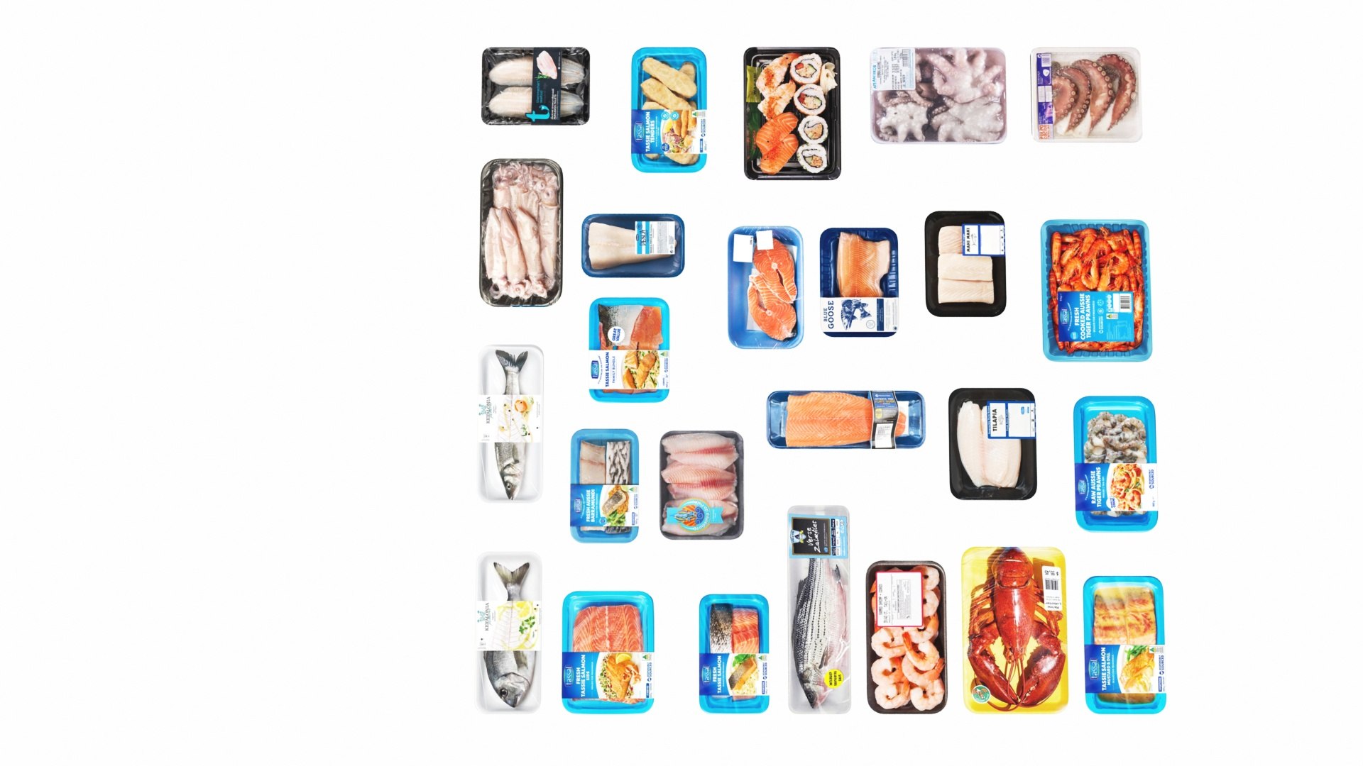 3D Model Sea Food Package 25 In 1 - TurboSquid 2499624