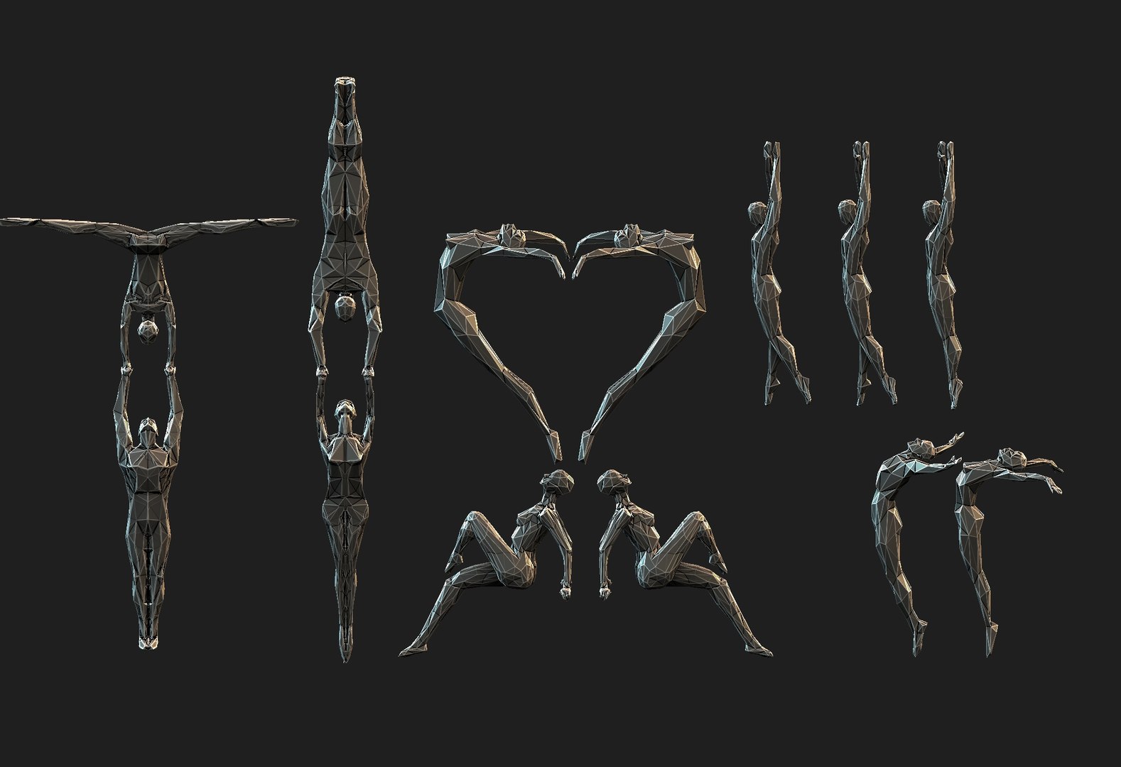 3D Triangle Figures - TurboSquid 2211986