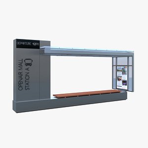 Bus Stop Enclosure 3D Models for Download | TurboSquid