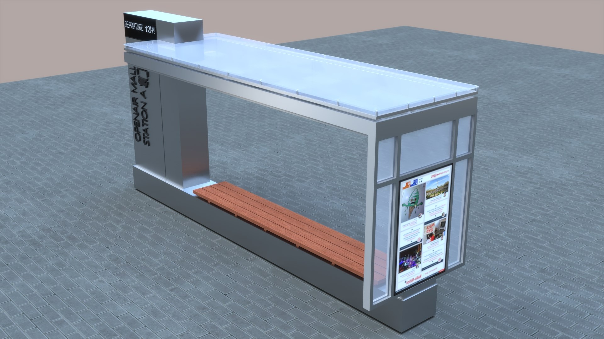 Bus Station 3D Model - TurboSquid 1971940