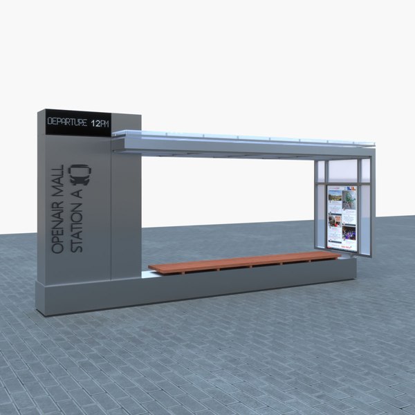 Bus station3D模型 - TurboSquid 1971940