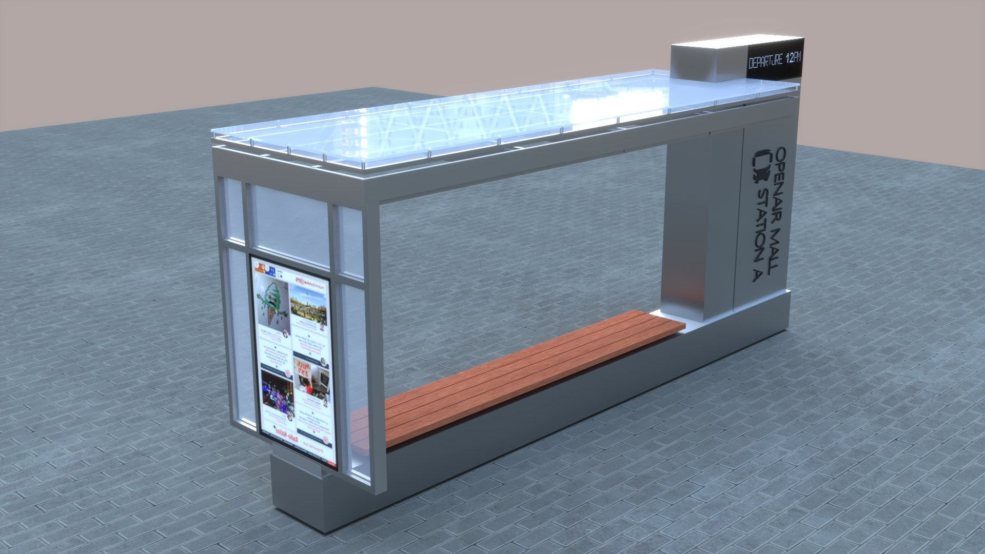 Bus Station 3D Model - TurboSquid 1971940