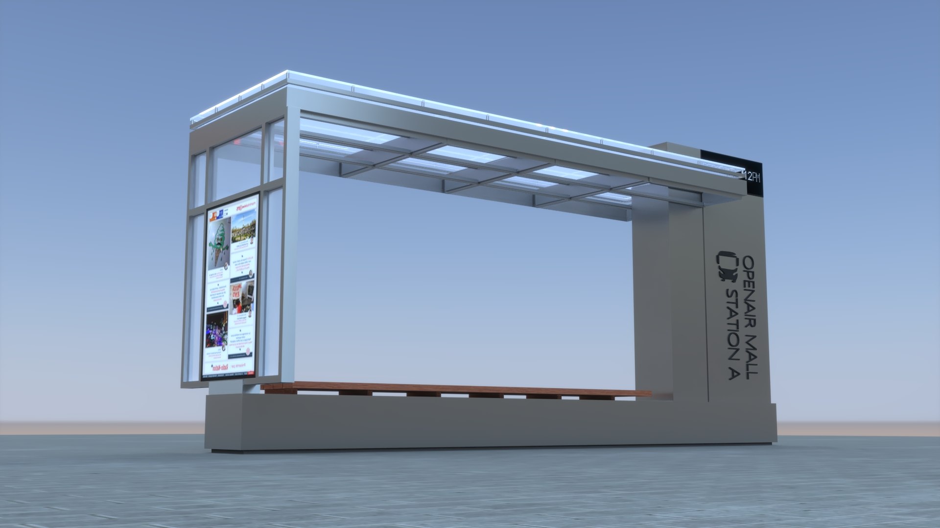 Bus Station 3D Model - TurboSquid 1971940