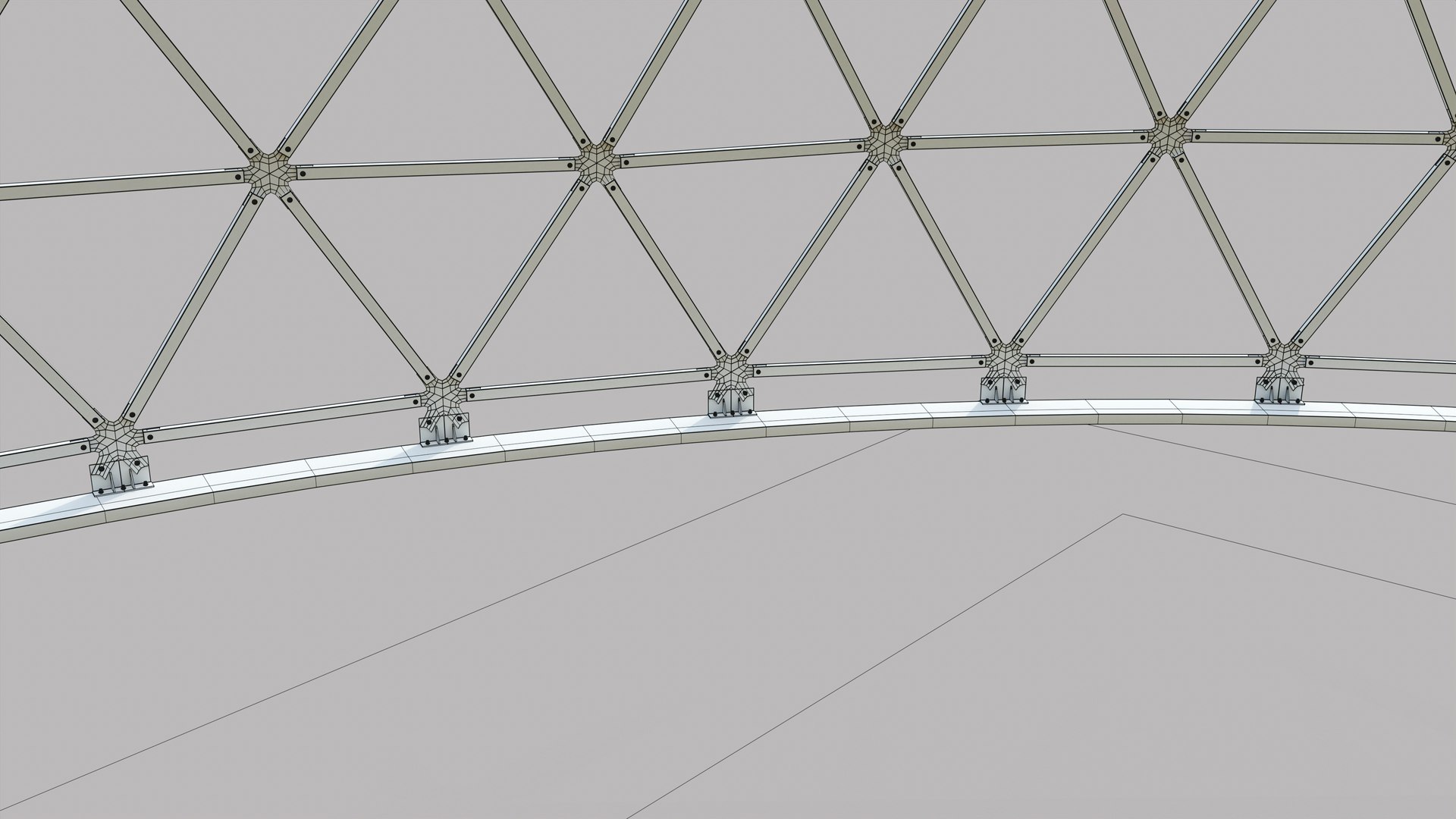 3D Geodesic Dome Structure - TurboSquid 2258835