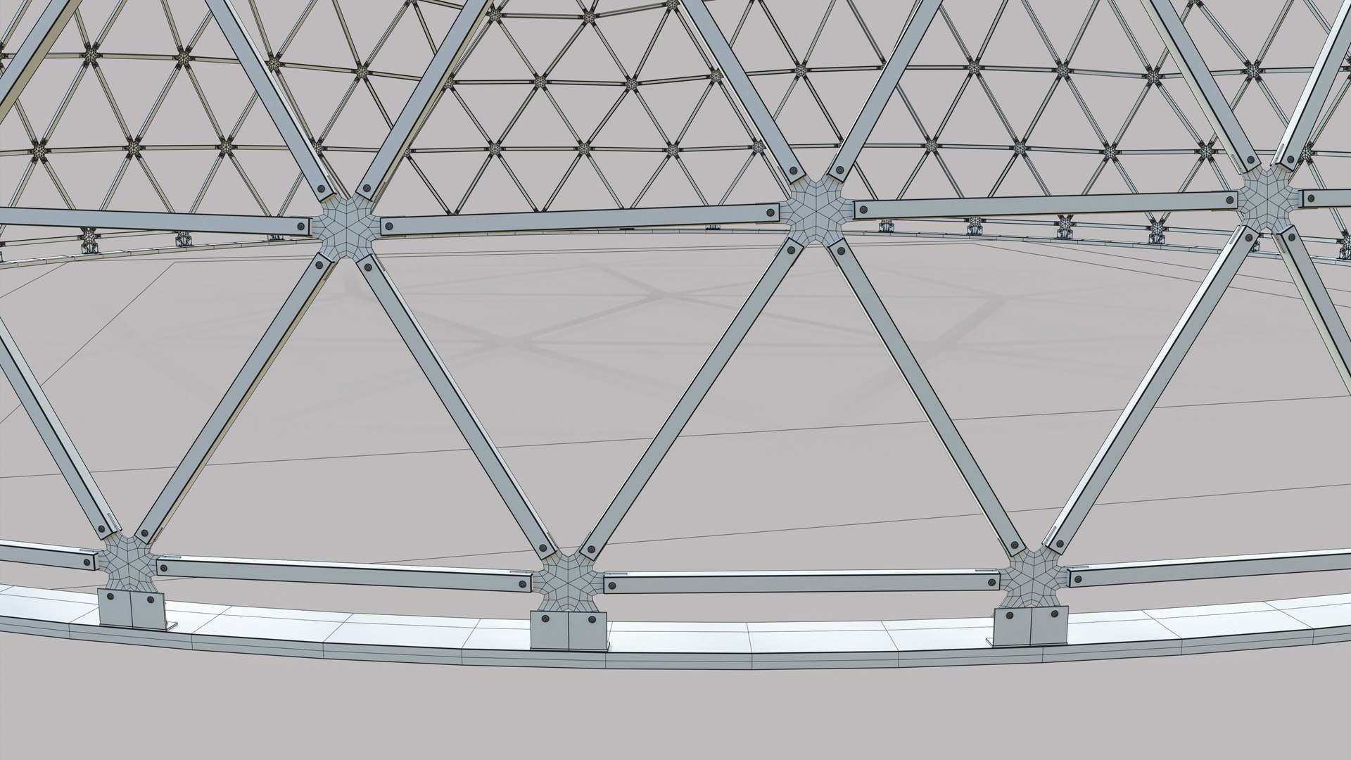 3D Geodesic Dome Structure - TurboSquid 2258835