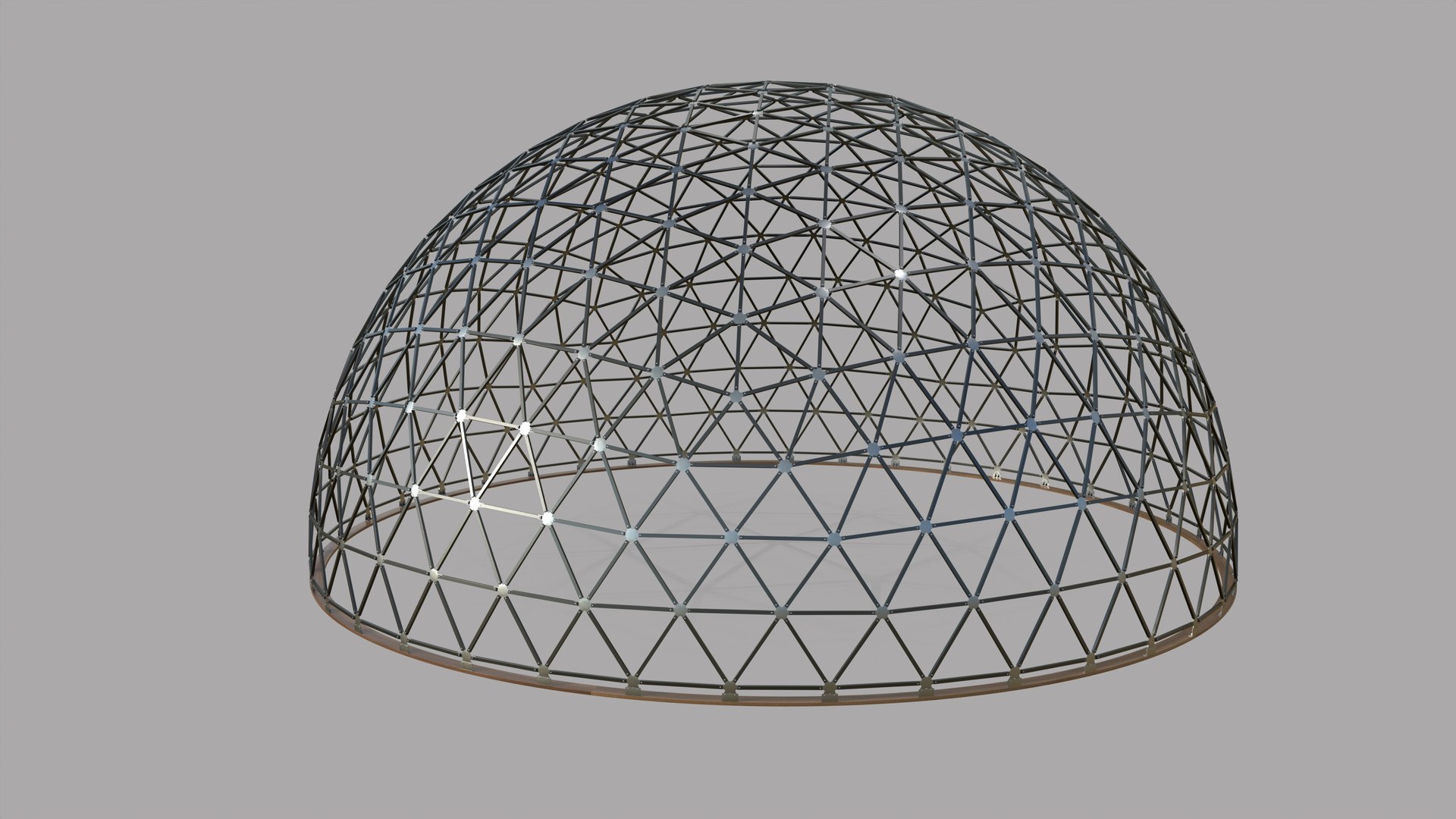 3D Geodesic Dome Structure - TurboSquid 2258835