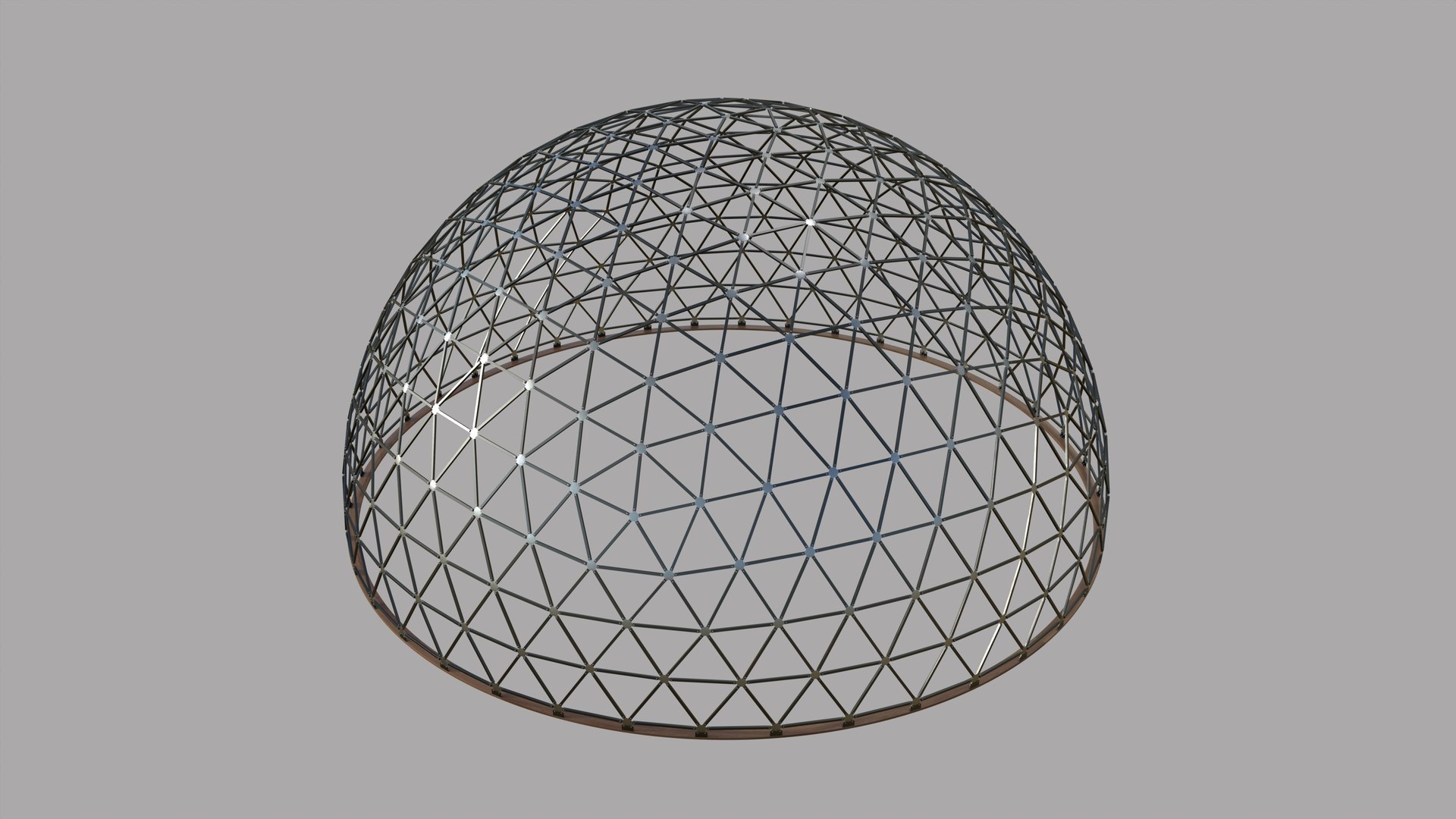 3D Geodesic Dome Structure - TurboSquid 2258835