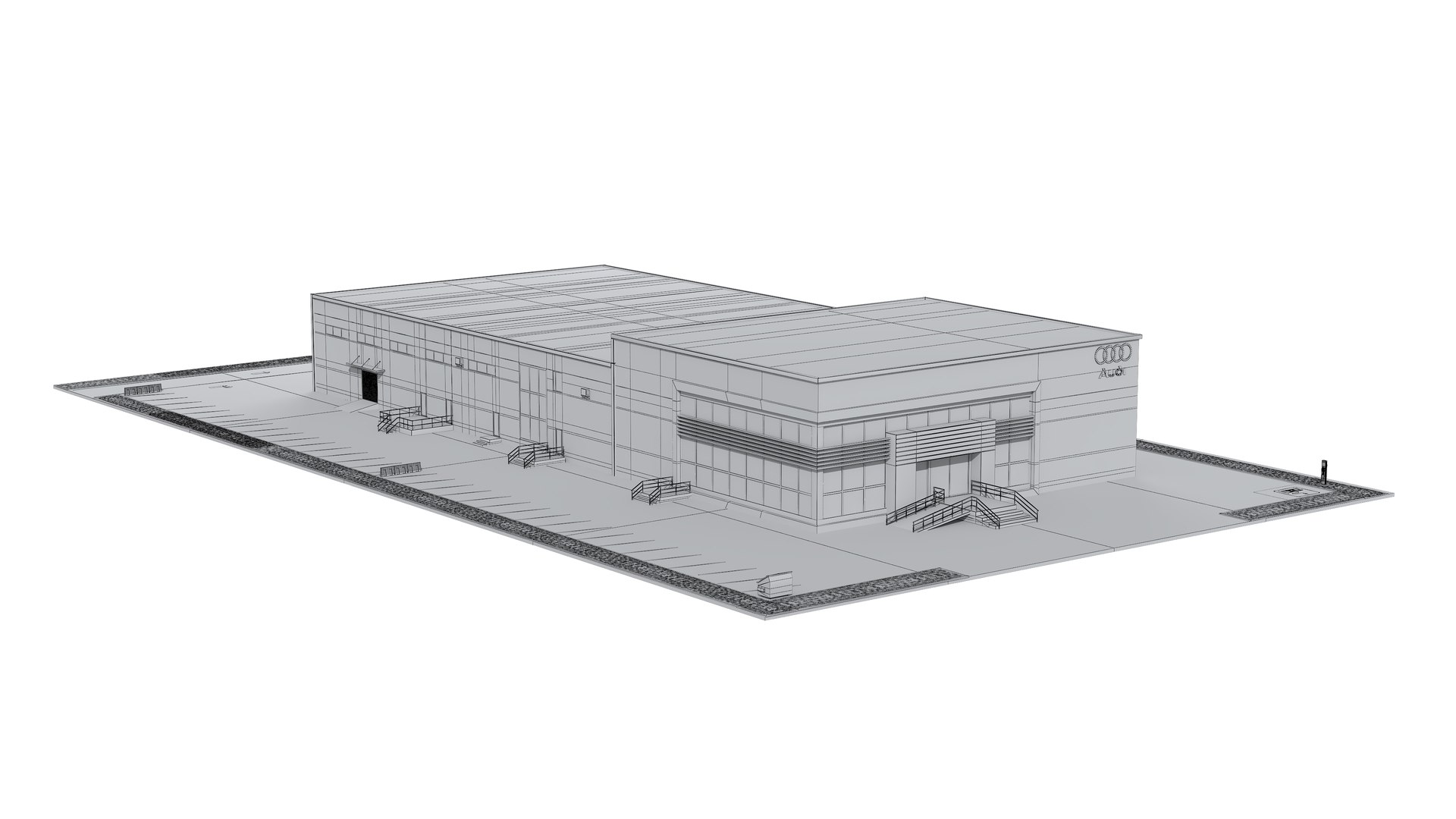 Audi Car Dealership Model - TurboSquid 2348629