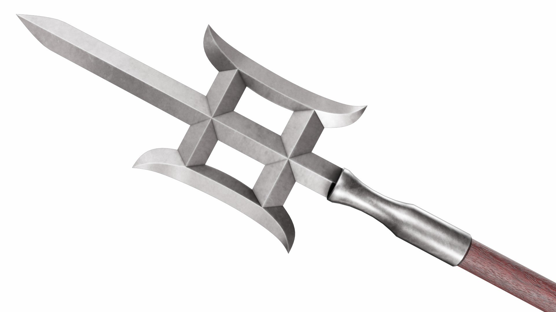 Spear With Double Crescent 3D Model - TurboSquid 2090269
