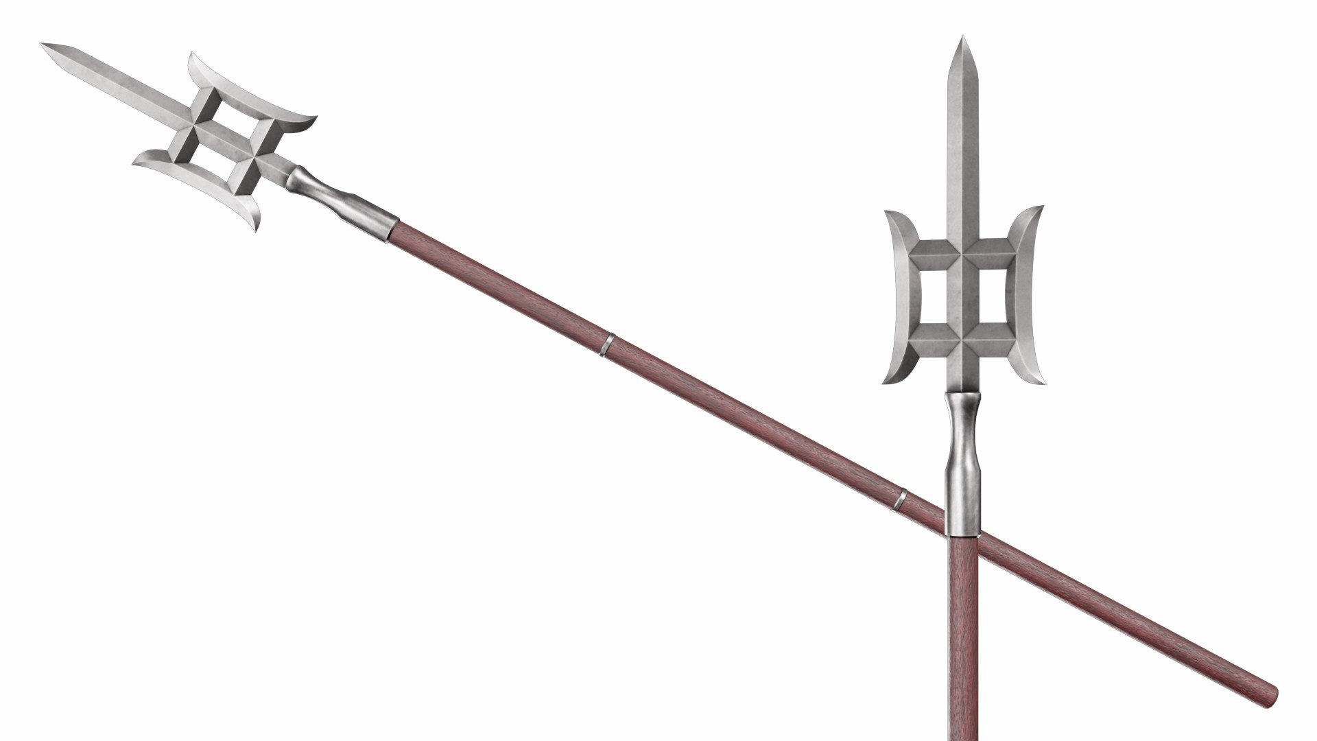 Spear With Double Crescent 3D Model - TurboSquid 2090269