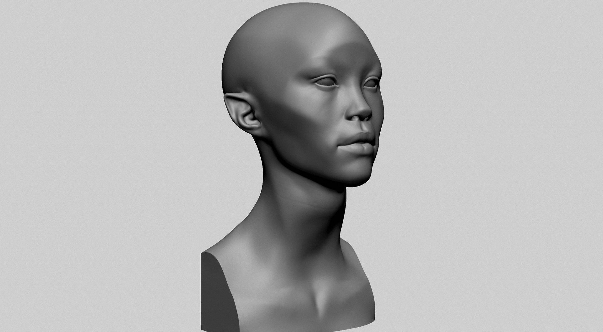 3D Model Fantasy Female Head C - TurboSquid 1894228