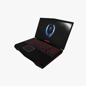 alienware 17 laptop 3d model
