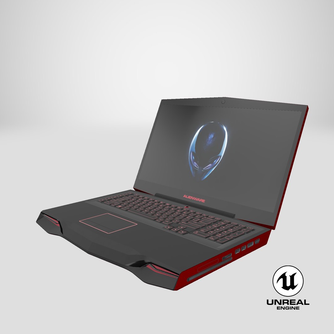 Laptop alienware m18x 3D model - TurboSquid 1234179