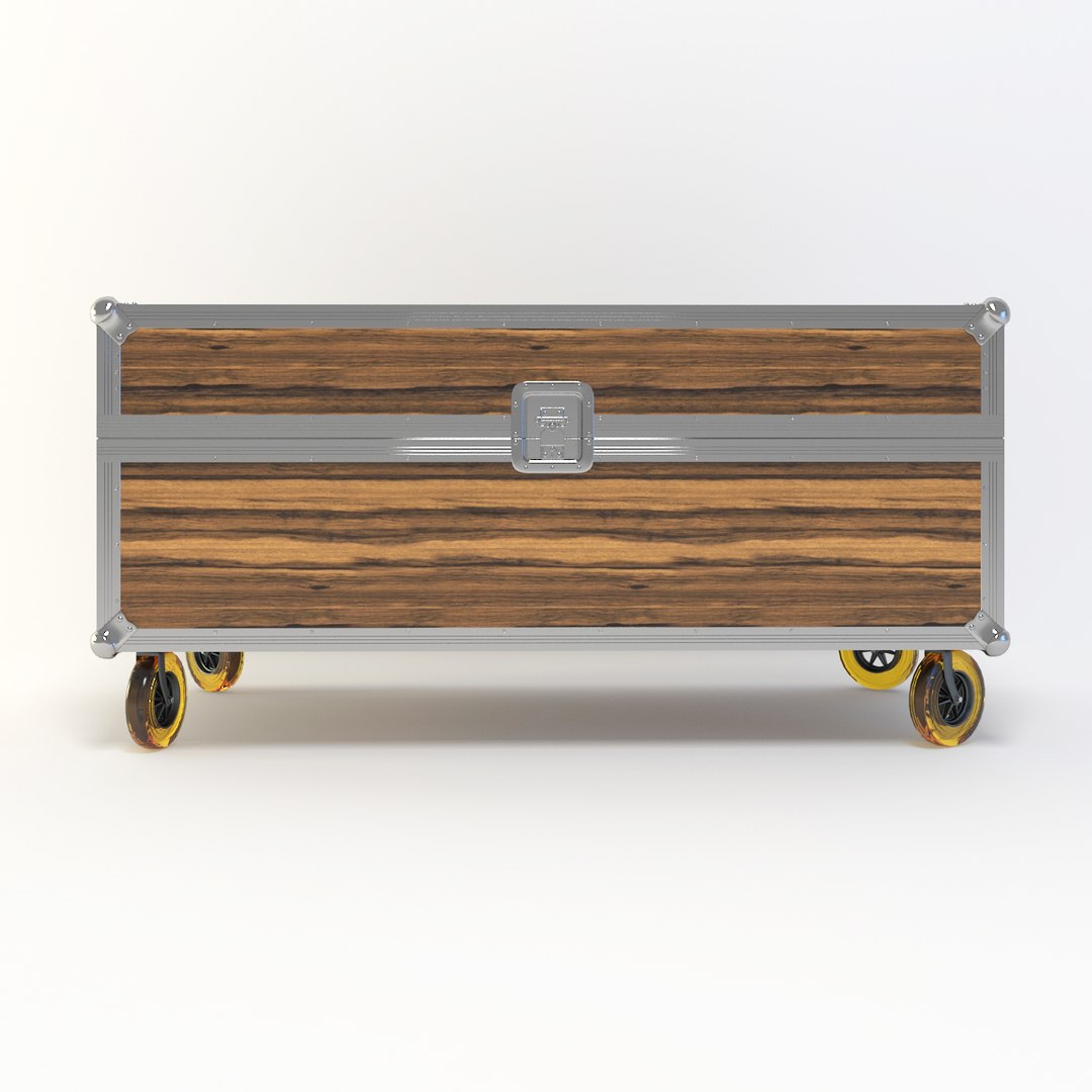 Vintage Table Box 3d Obj