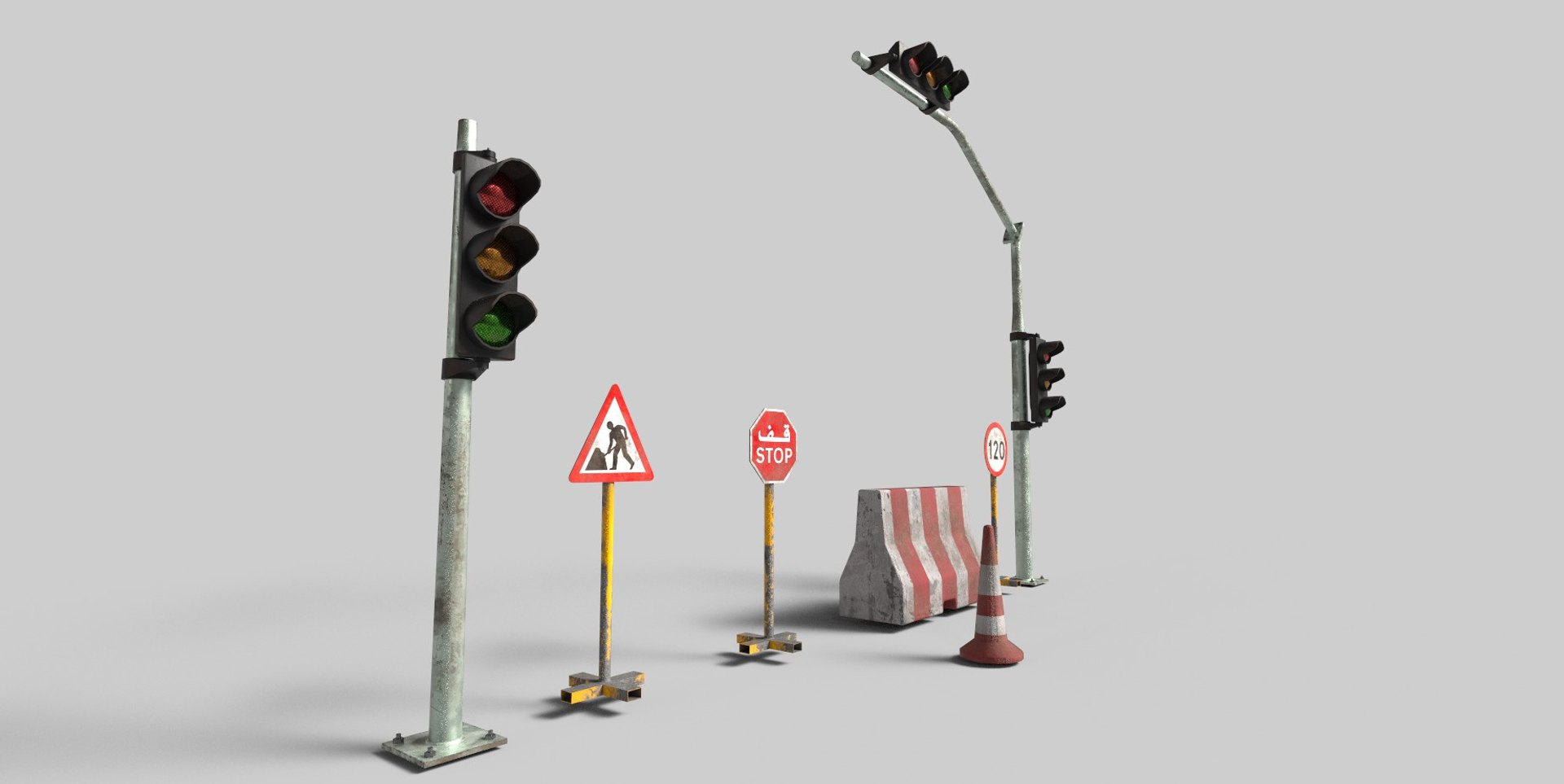 Free 3D Traffic Signa - TurboSquid 1882364